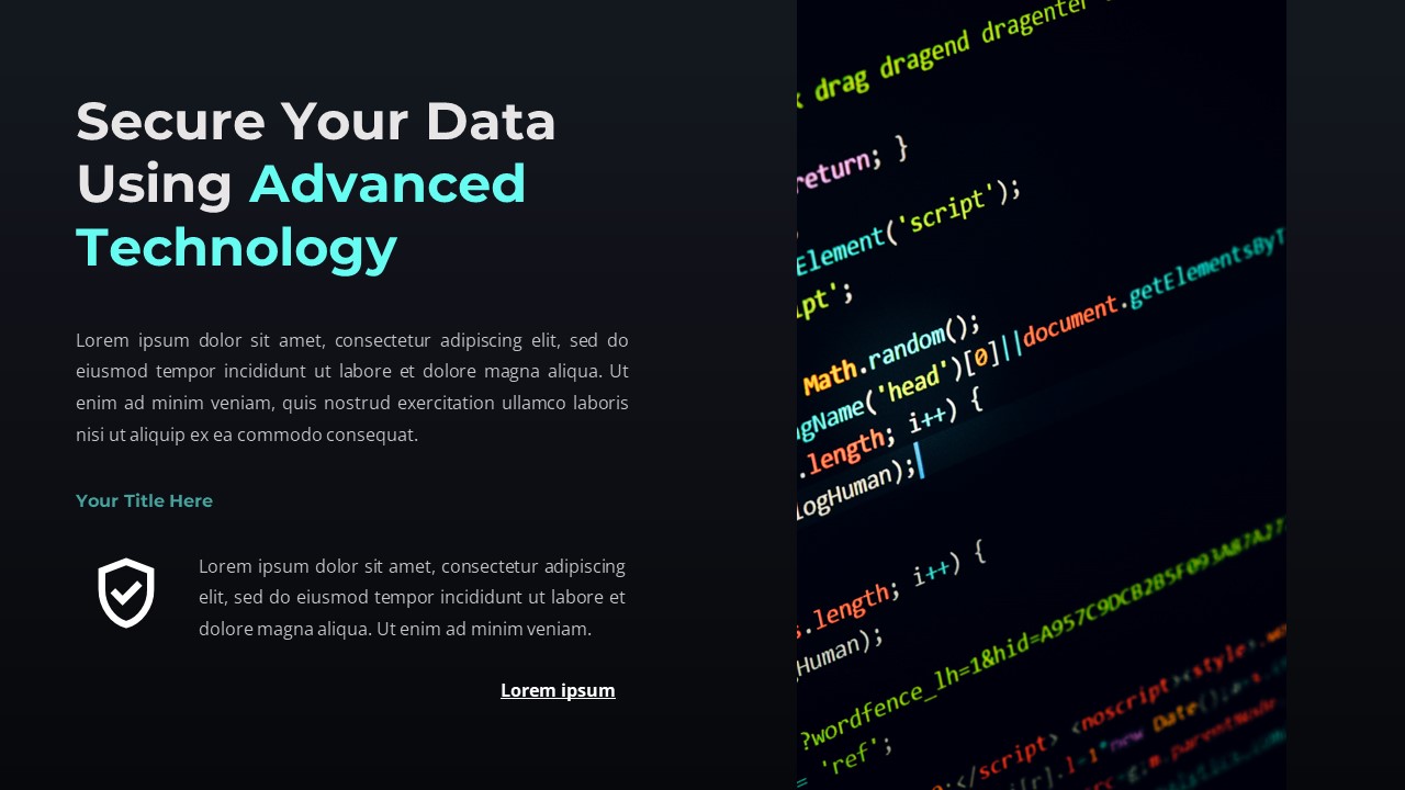 Cyberguard - Cyber Security PowerPoint Template, Presentation Templates