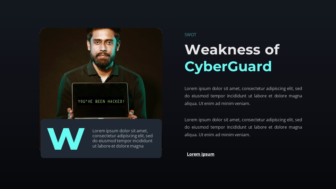 Cyberguard - Cyber Security PowerPoint Template, Presentation Templates