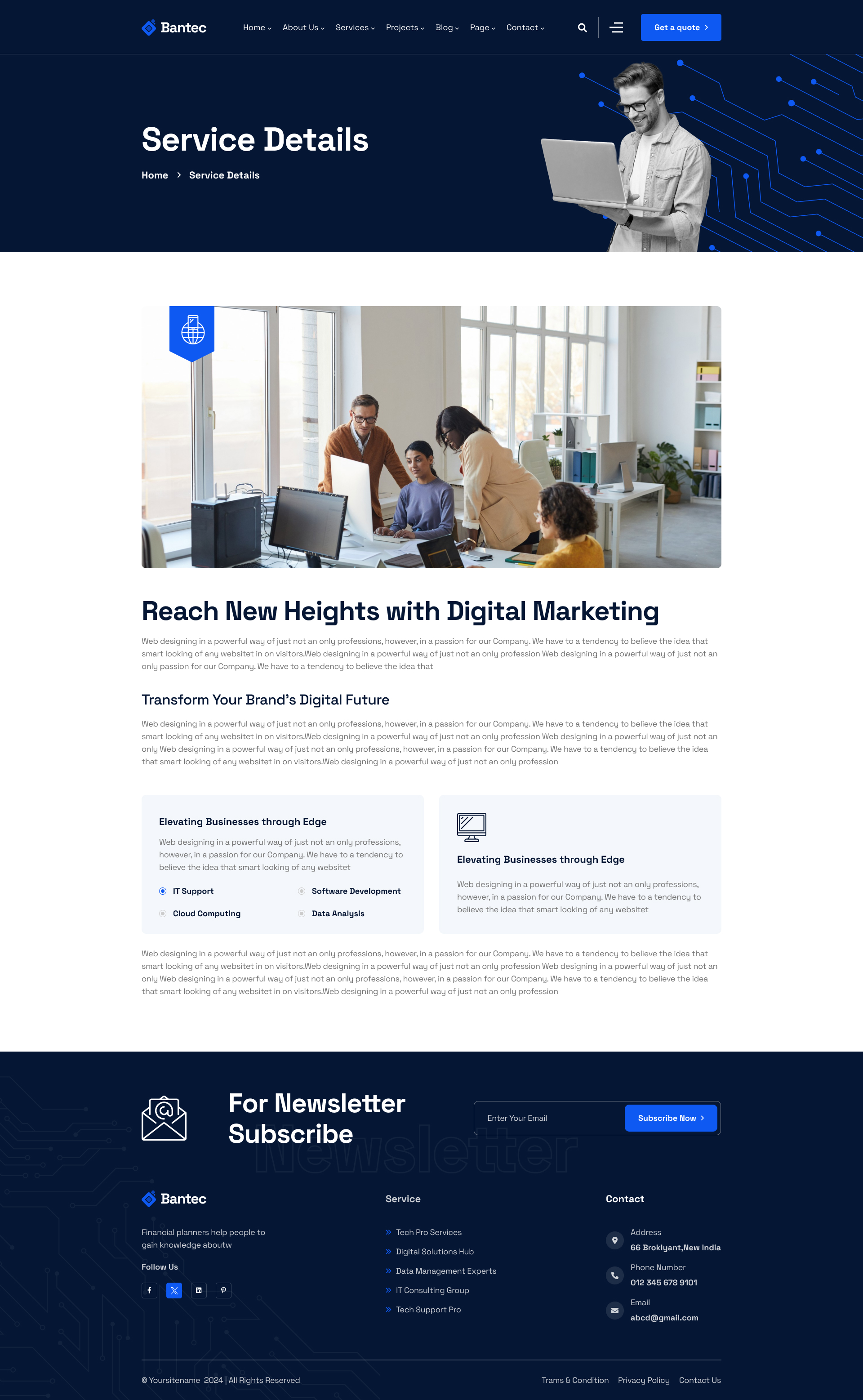 Bantec - IT Solutions & Technology Figma Template by ThemeOri | ThemeForest