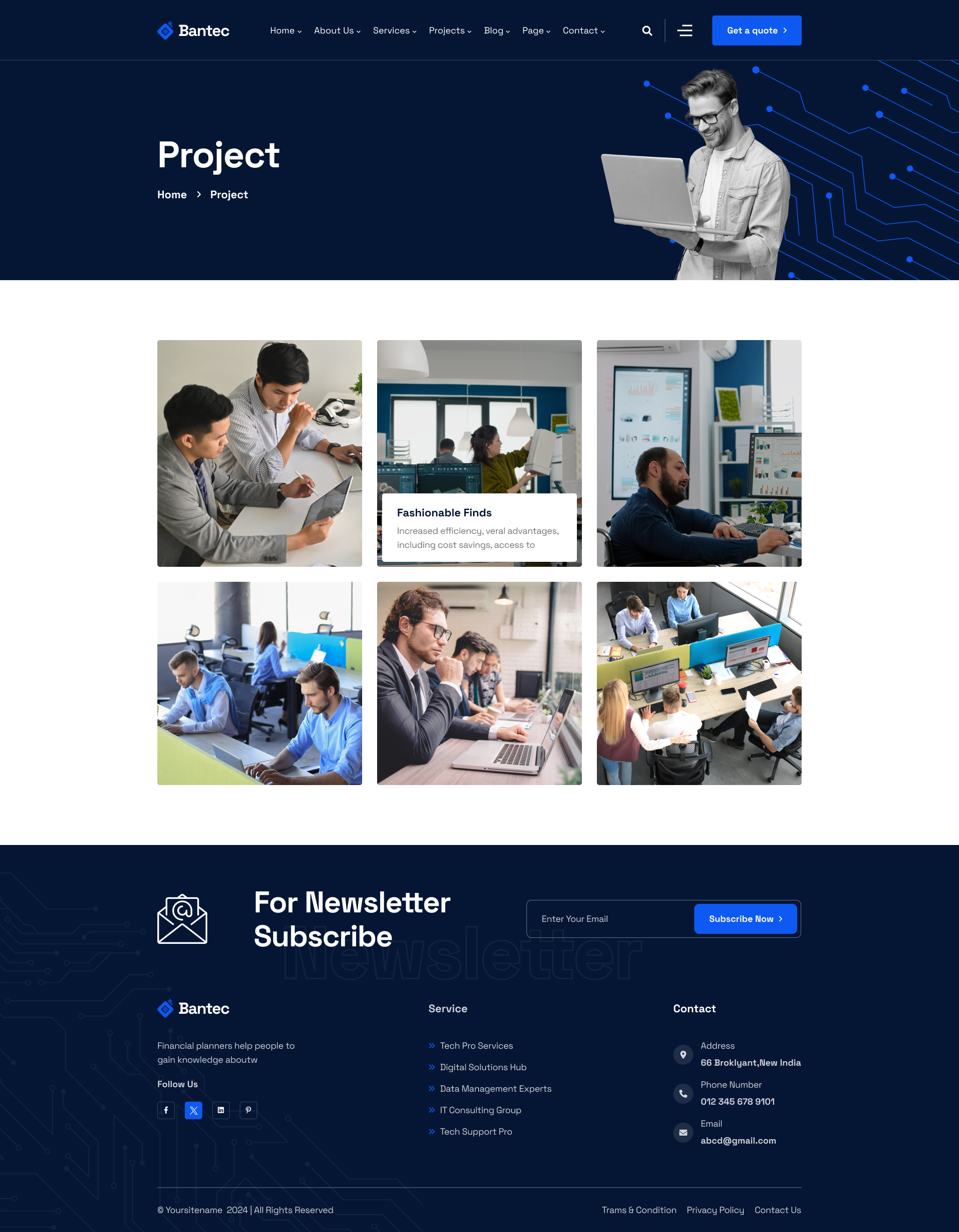 Bantec - IT Solutions & Technology Figma Template by ThemeOri | ThemeForest
