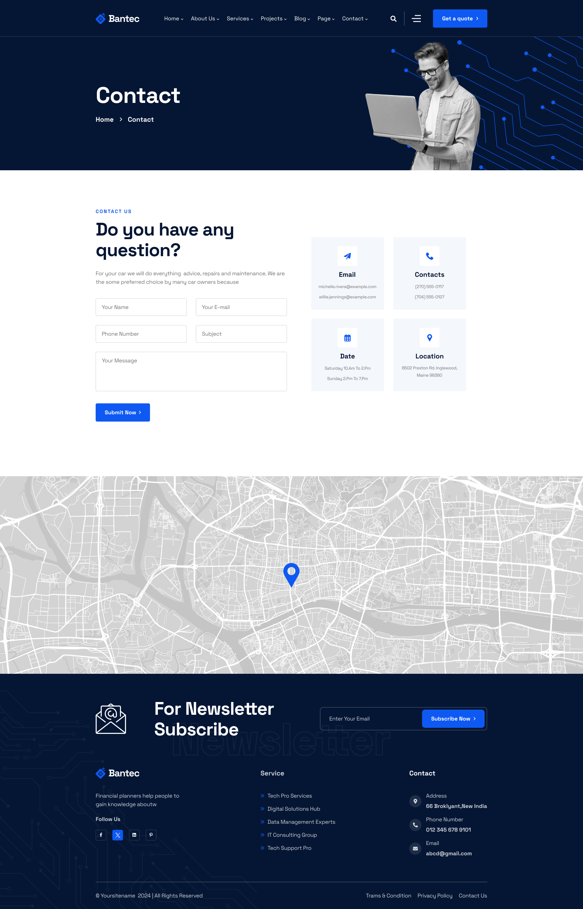 Bantec - IT Solutions & Technology Figma Template by ThemeOri | ThemeForest