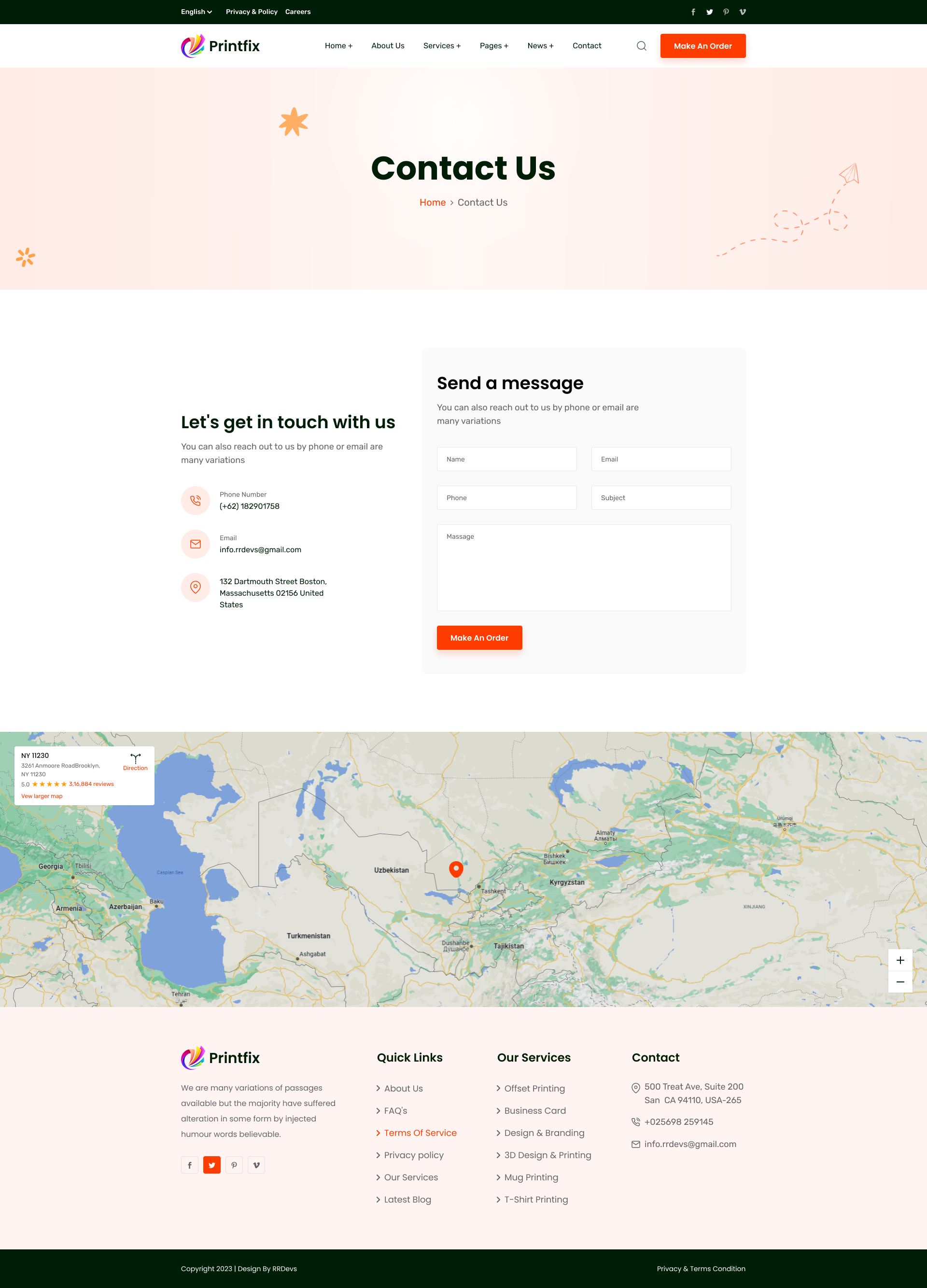 Printfix – Printing Company Figma Template by RRdevs | ThemeForest