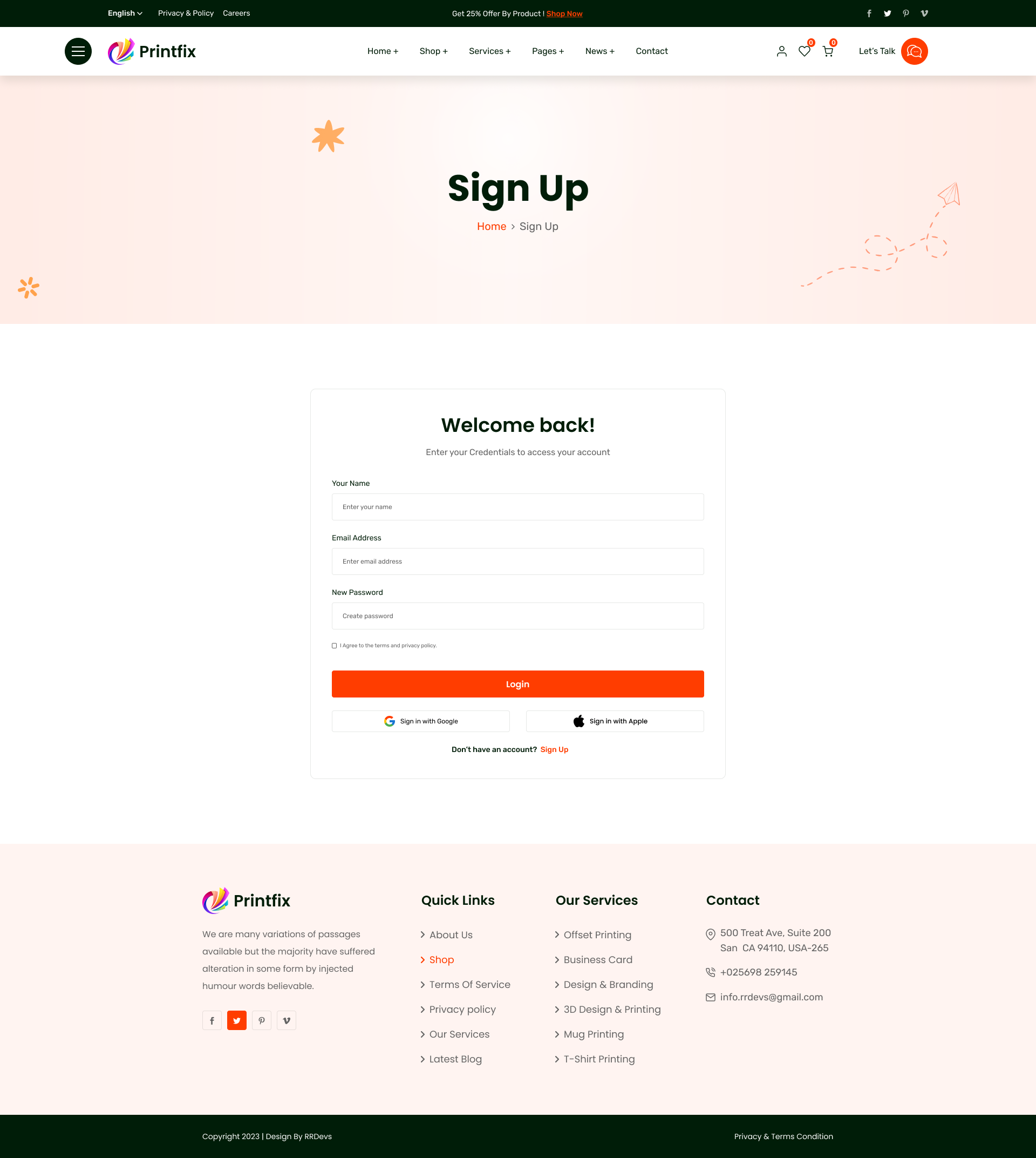 Printfix – Printing Company Figma Template by RRdevs | ThemeForest