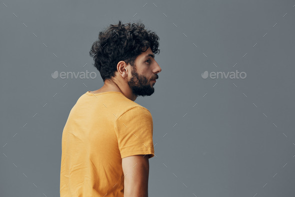 Portrait person face men photogenic background guy attractive adult ...