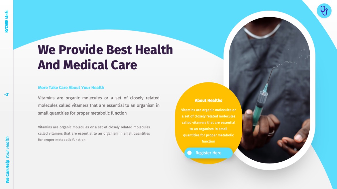 Kycare - Cure Medical Keynote Templates, Presentation Templates ...