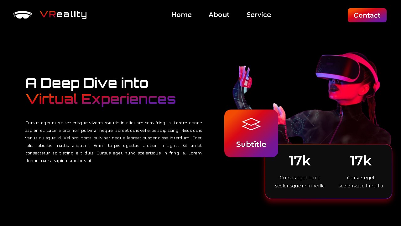 VReality - Virtual Reality & Metaverse PowerPoint Template ...