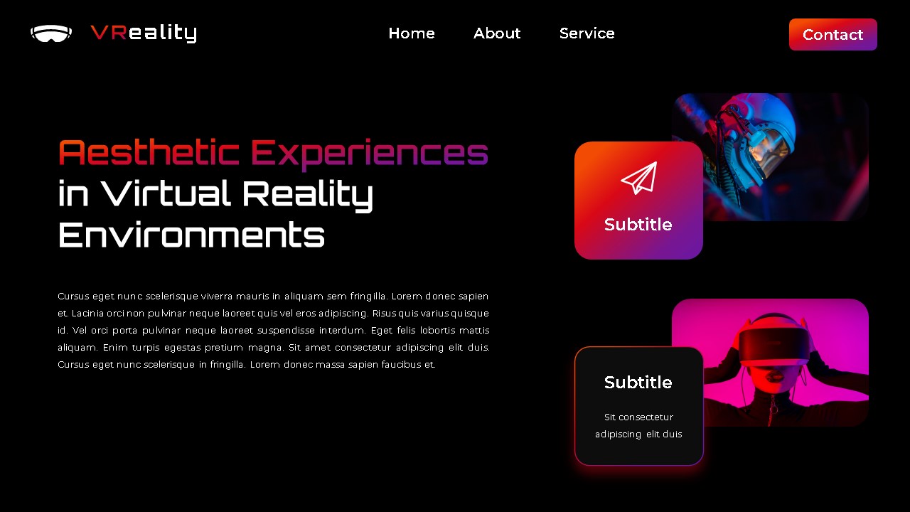 VReality - Virtual Reality & Metaverse PowerPoint Template ...