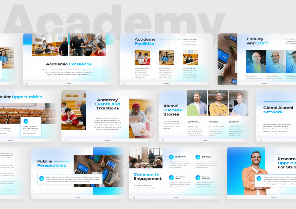 Academy - University PowerPoint Presentation, Presentation Templates