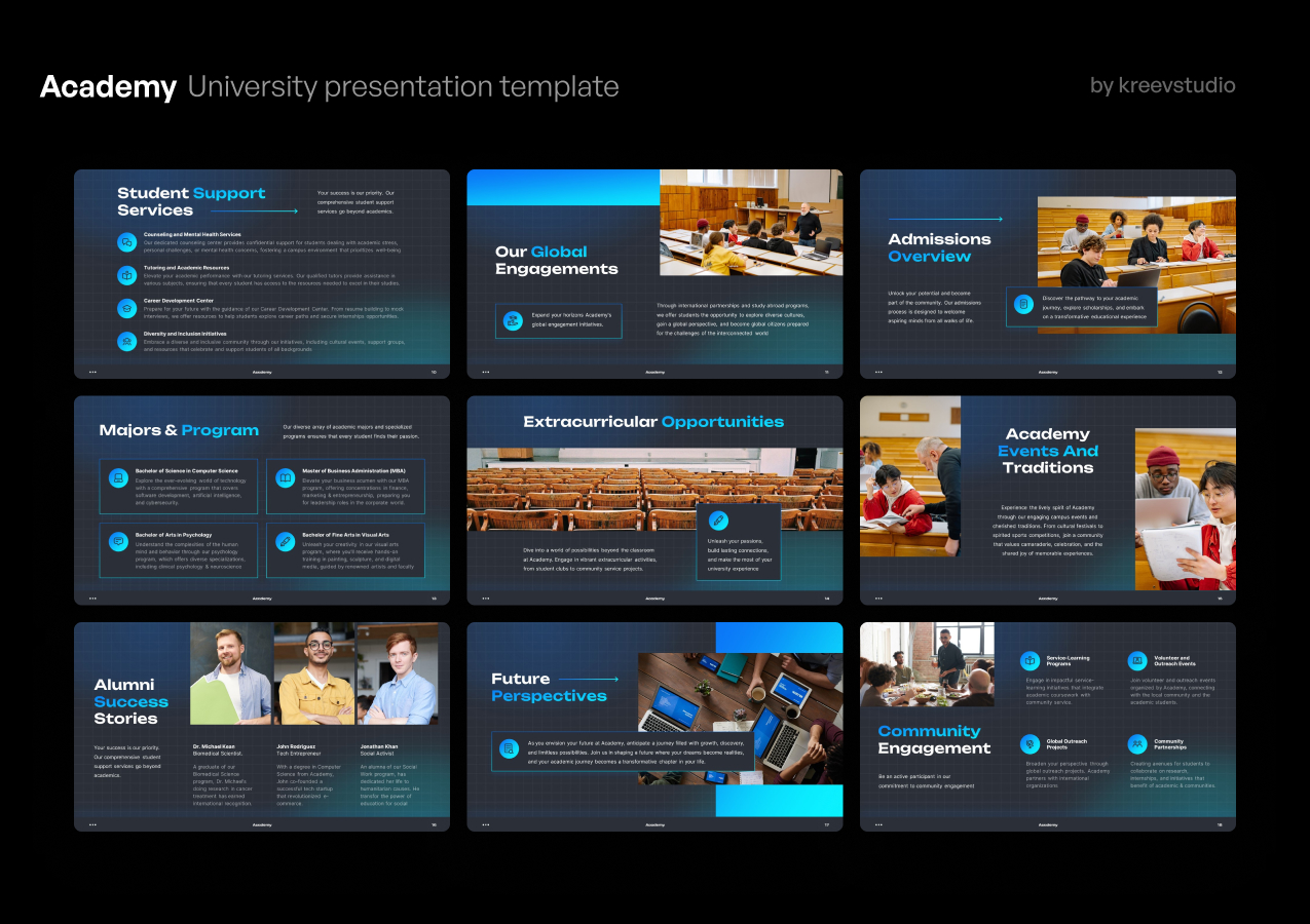 Academy - University PowerPoint Presentation, Presentation Templates