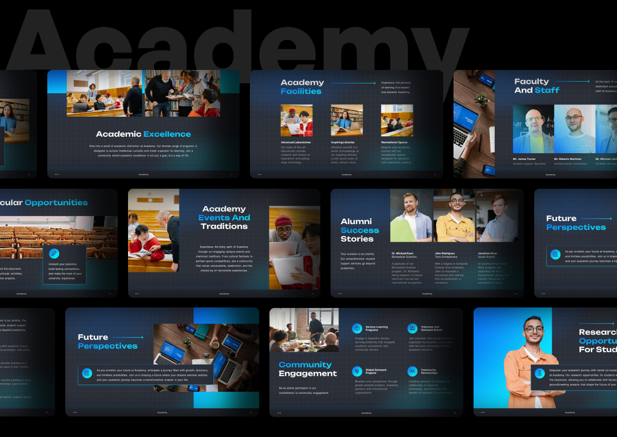Academy - University Keynote Presentation, Presentation Templates ...