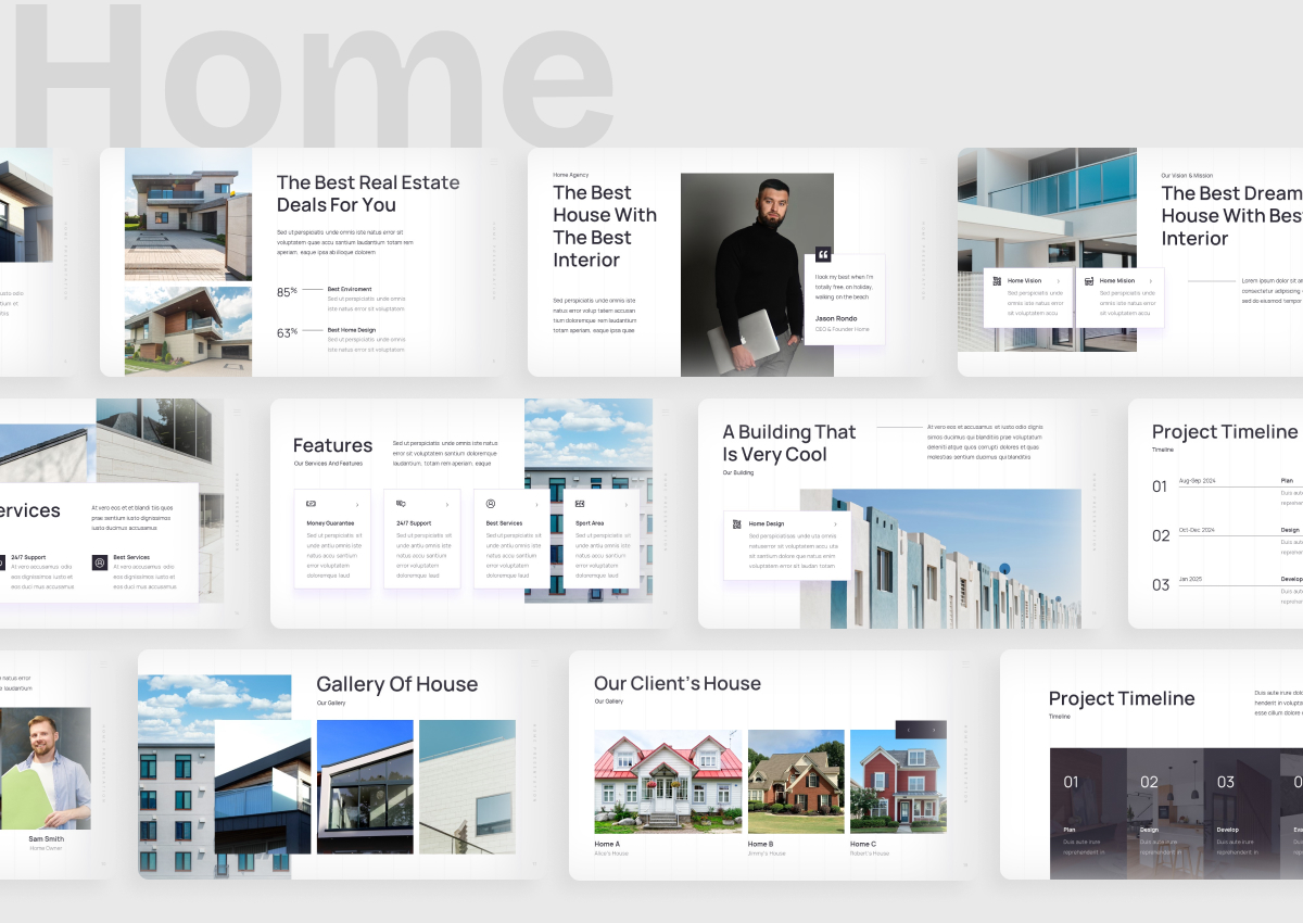 Home - Real Estate PowerPoint Presentation, Presentation Templates