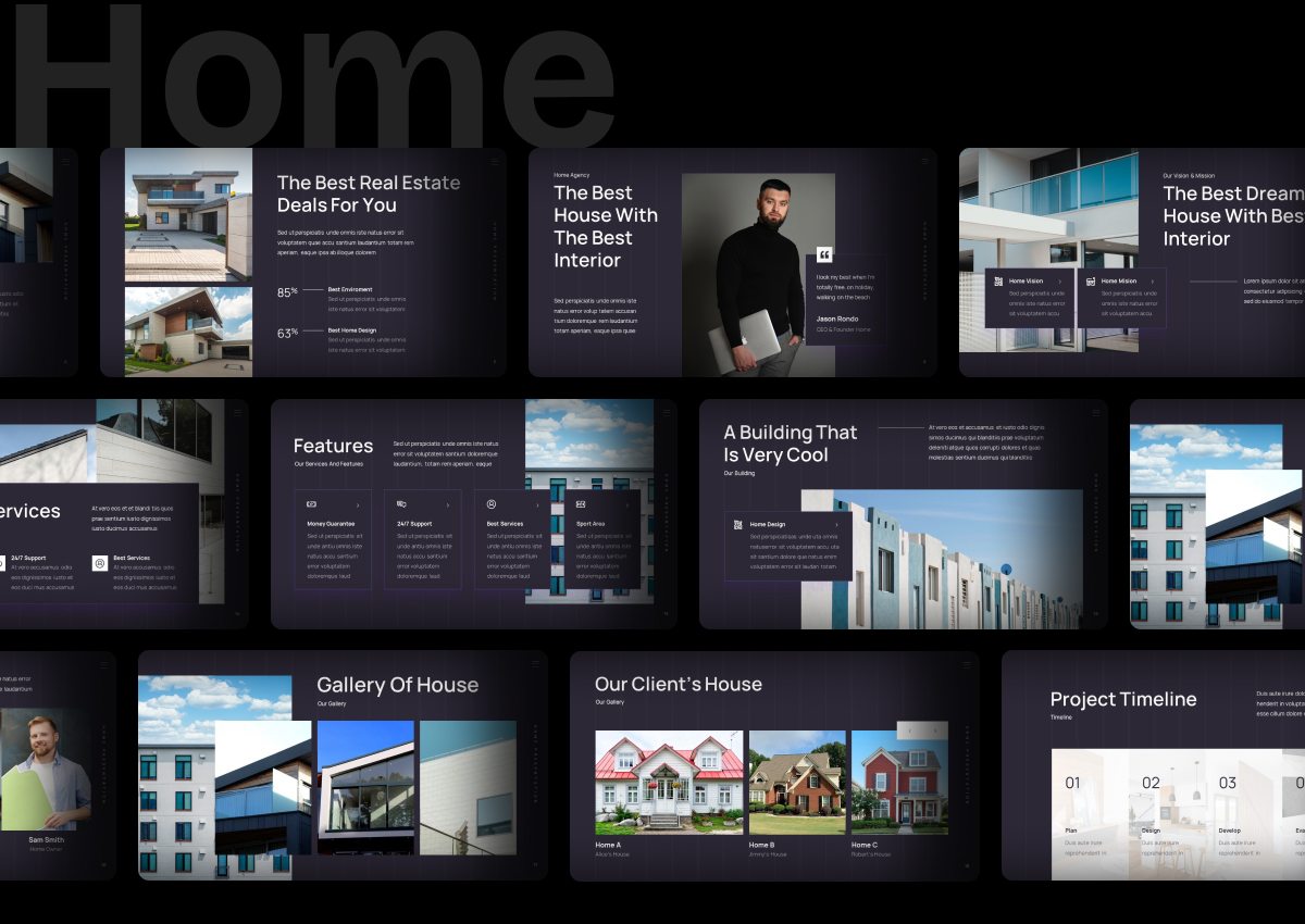 Home - Real Estate PowerPoint Presentation, Presentation Templates