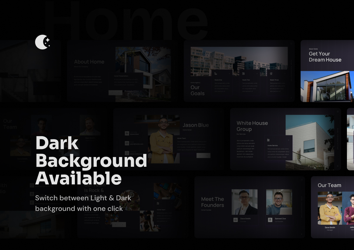 Home - Real Estate Google Slides Presentation, Presentation Templates