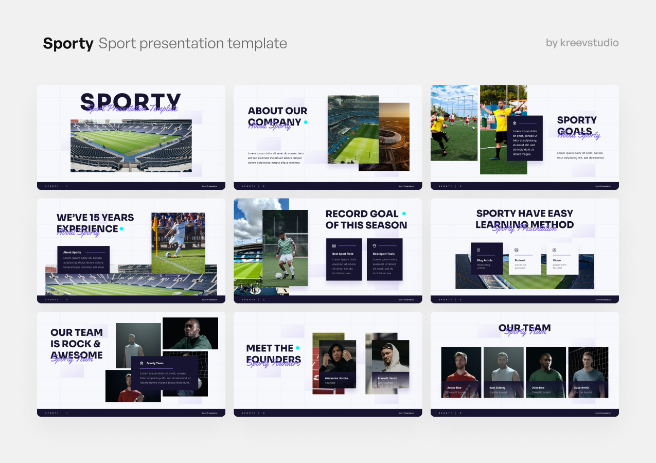 Sporty - Sport Keynote Presentation, Presentation Templates | GraphicRiver