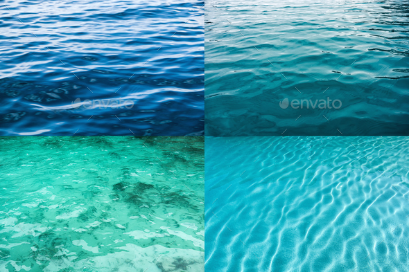 Ripple shape of Sea, Lake and Pool background Stock Photo by Mumemories