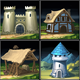 Strategy Buildings Icons, Game Assets | GraphicRiver