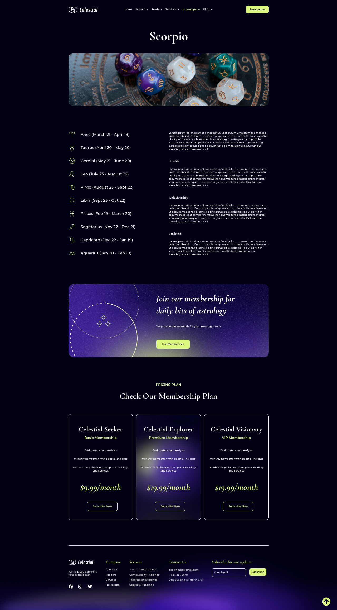 Celestial - Astrology & Horoscope Elementor Template Kit by antstheme