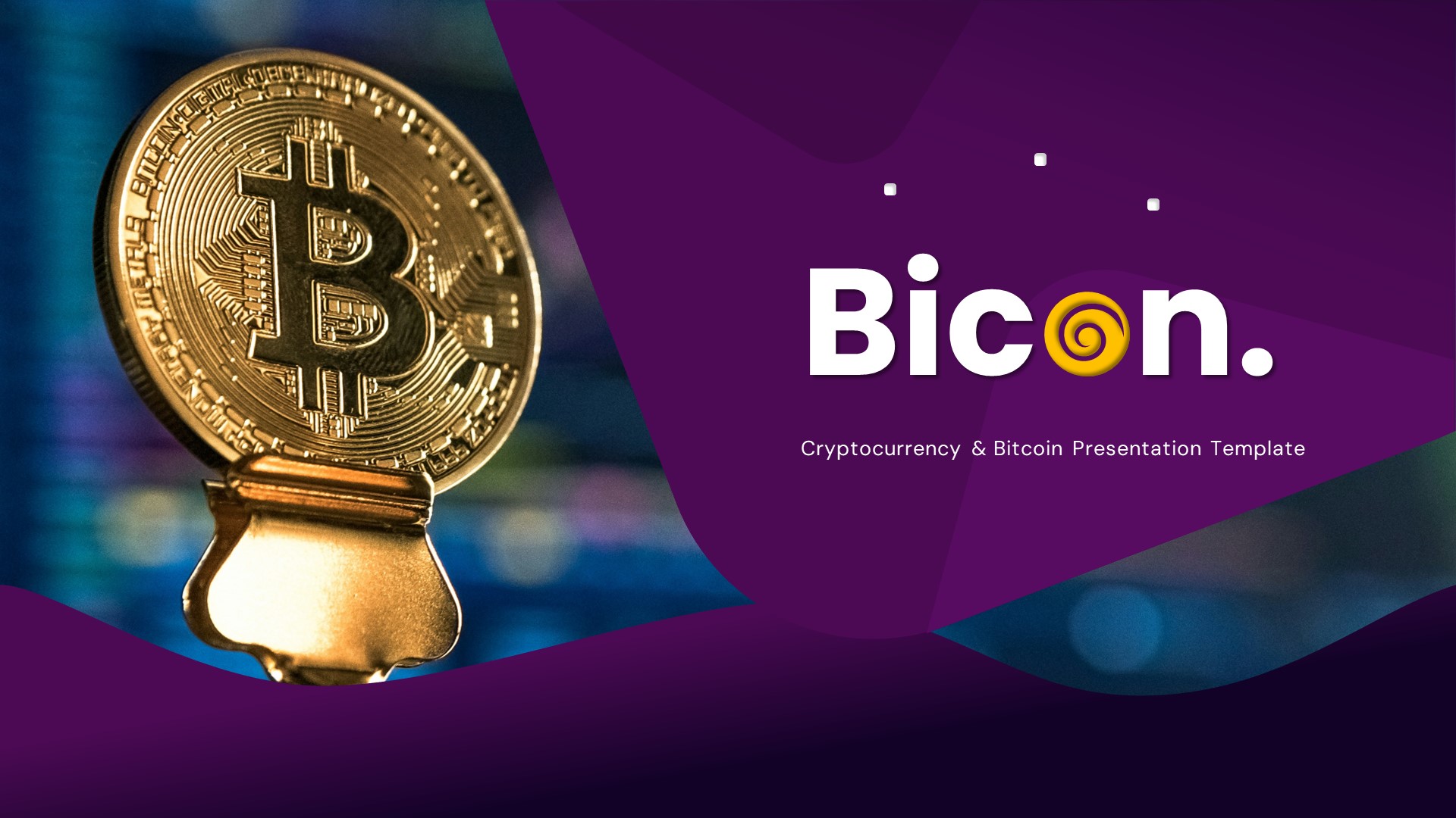 Bicon - cryptocurrency & Bitcoin PowerPoint Template, Presentation ...