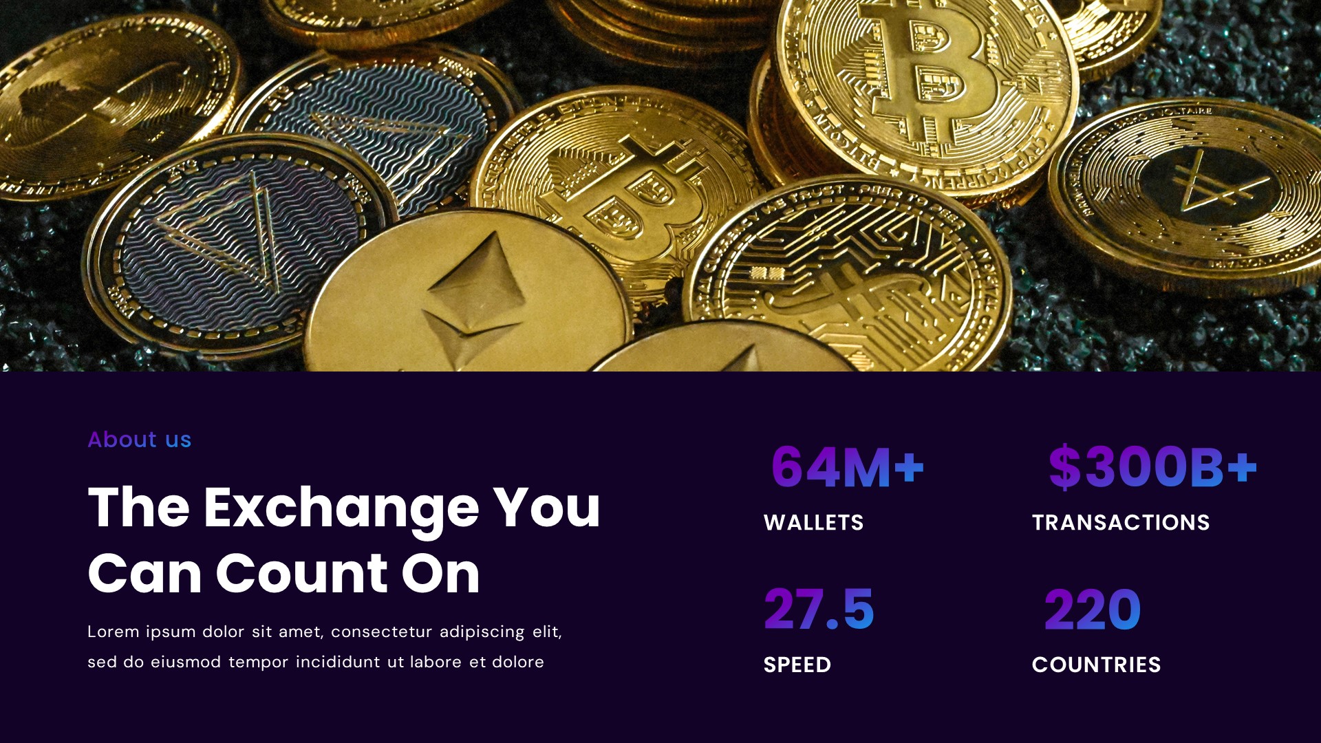 Bicon - cryptocurrency & Bitcoin PowerPoint Template, Presentation ...