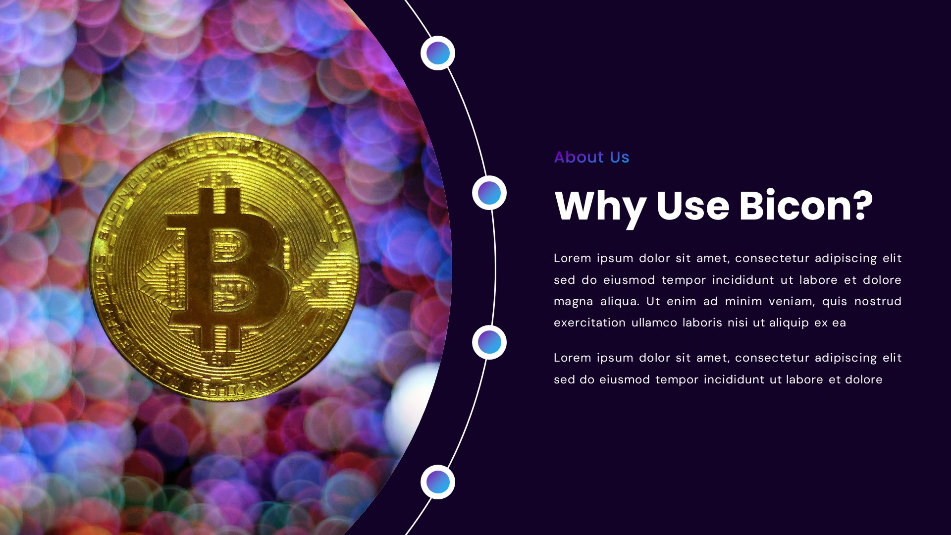 Bicon - cryptocurrency & Bitcoin PowerPoint Template, Presentation ...