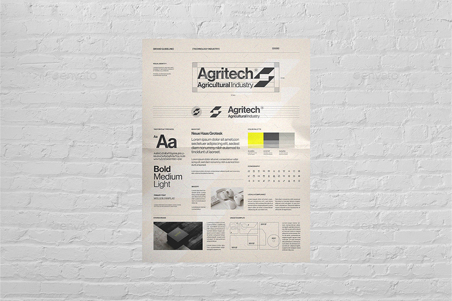Brand Guideline Poster Template, Print Templates | GraphicRiver