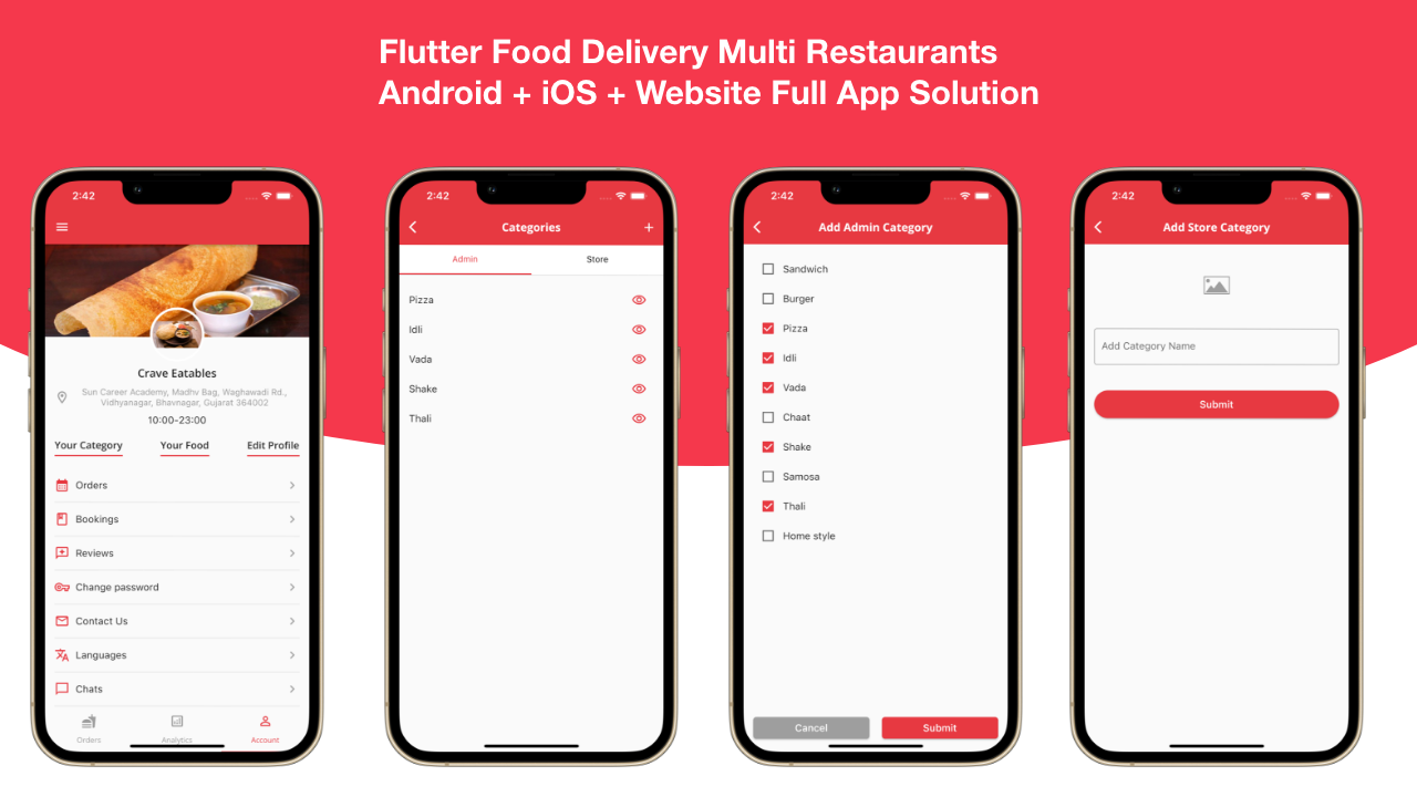 Flutter 3 Food Delivery Multi Restaurants Laravel Backend (Android ...