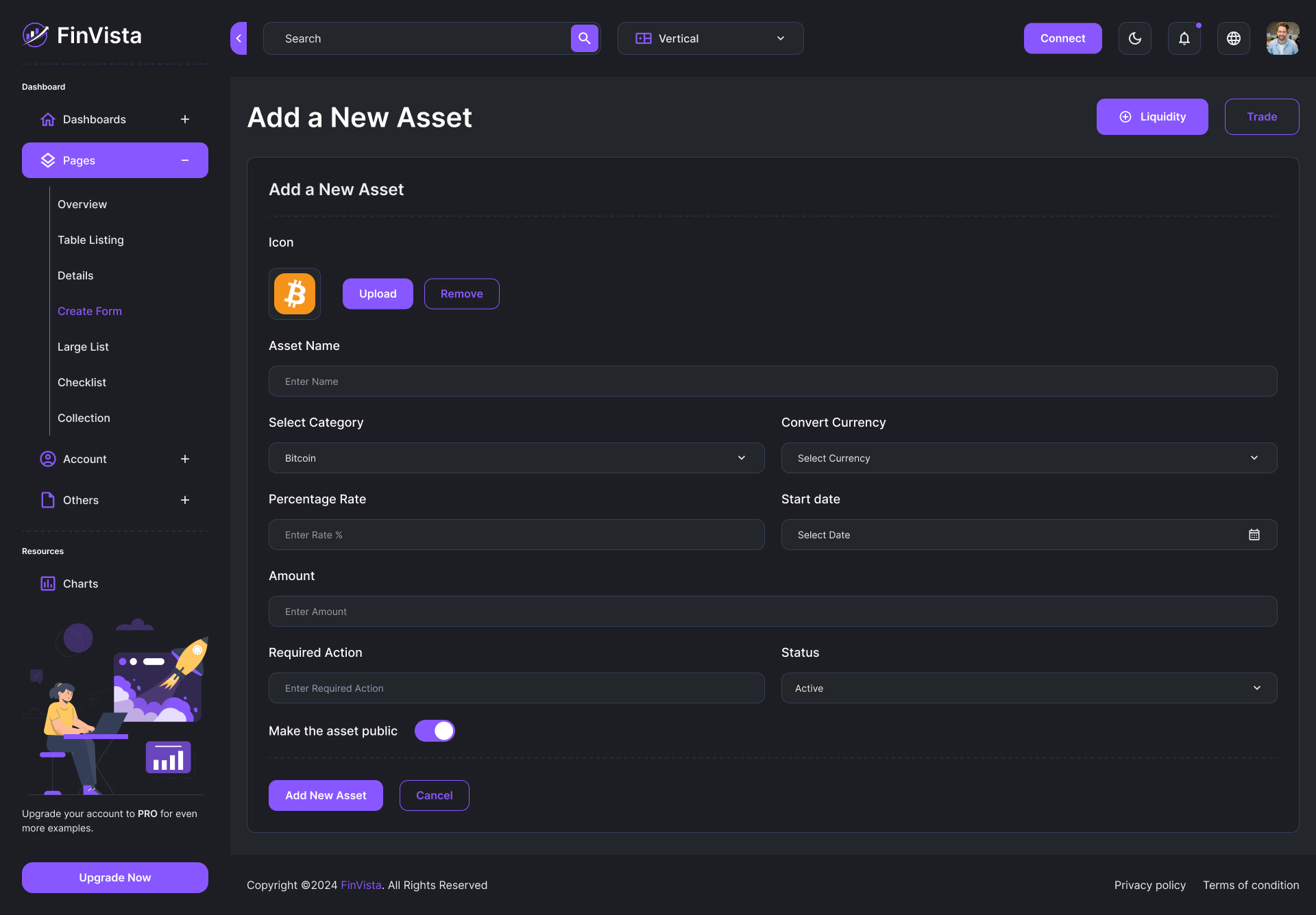 FinVista – Web3 and Finance Dashboard Figma Template by UIAXIS | ThemeForest