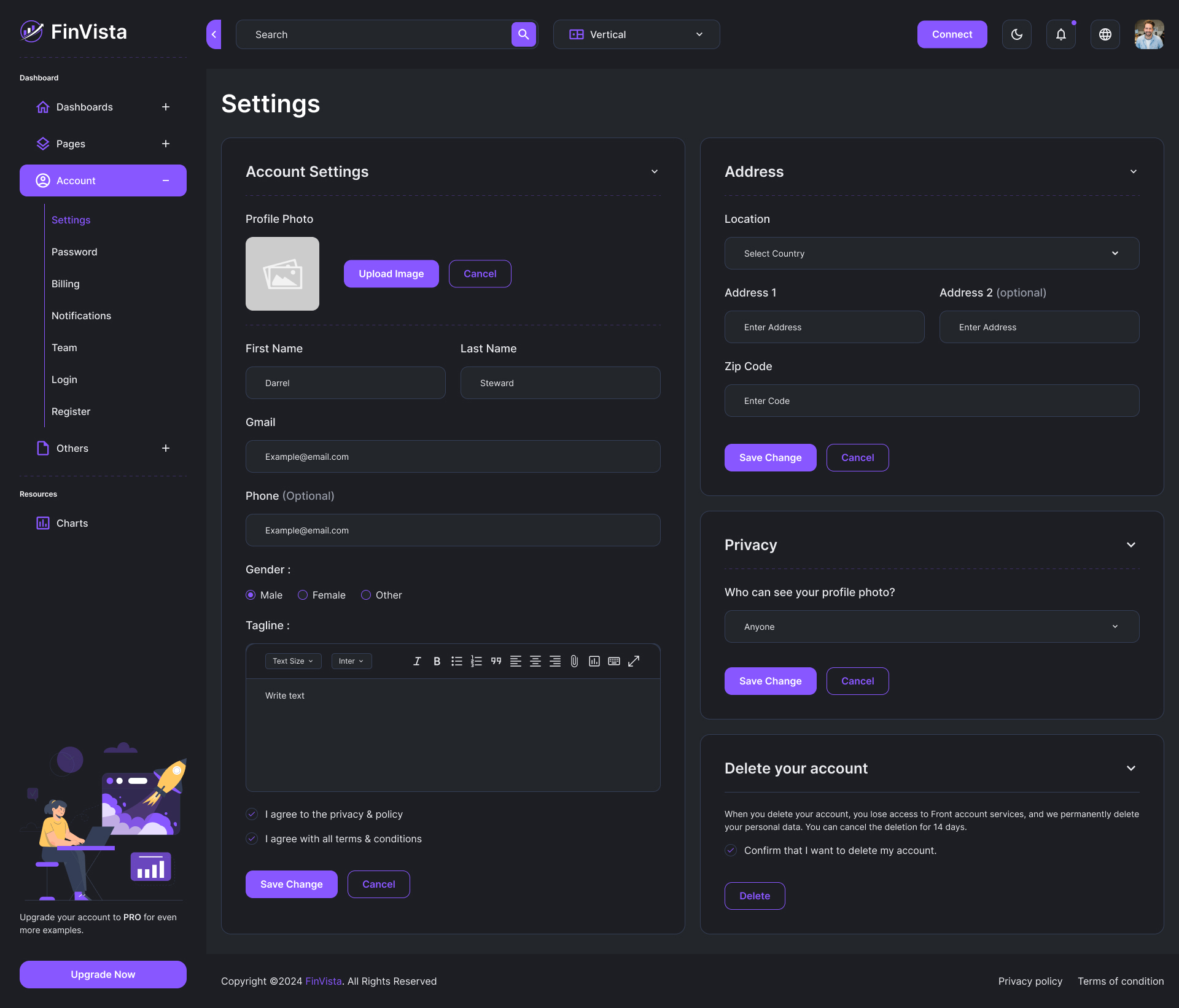 FinVista – Web3 and Finance Dashboard Figma Template by UIAXIS | ThemeForest