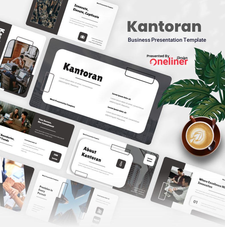 Kantoran - Business & Corporate Powerpoint Template, Presentation Templates