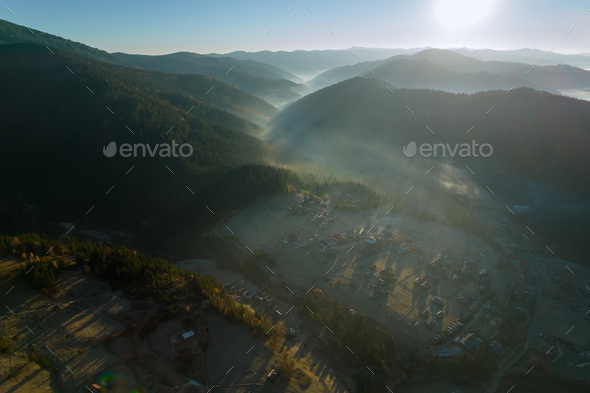 Juxtaposition of mist and mountains transformed ordinary forest into ...