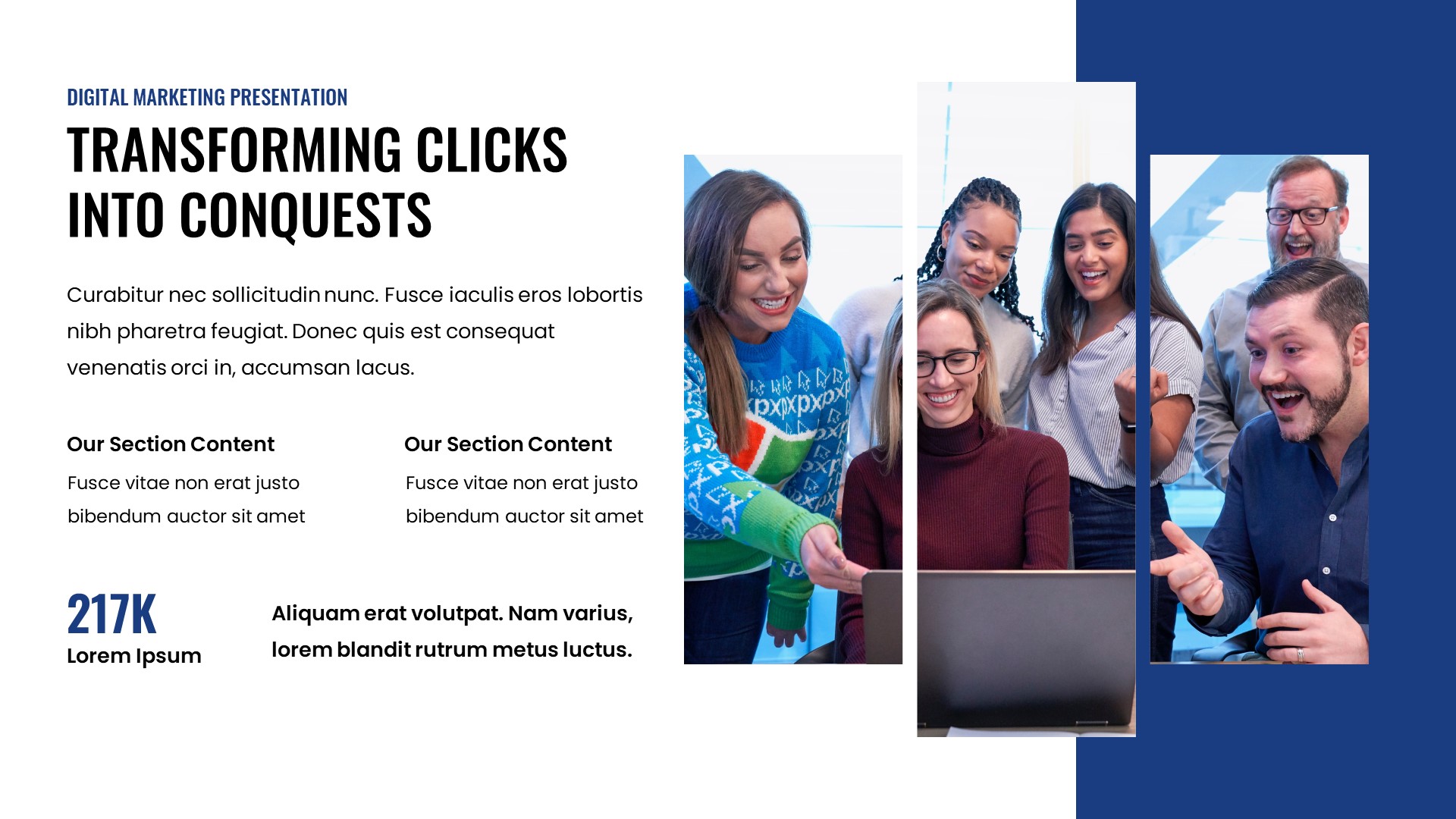 Advert - Digital Marketing Google Slides Template, Presentation Templates