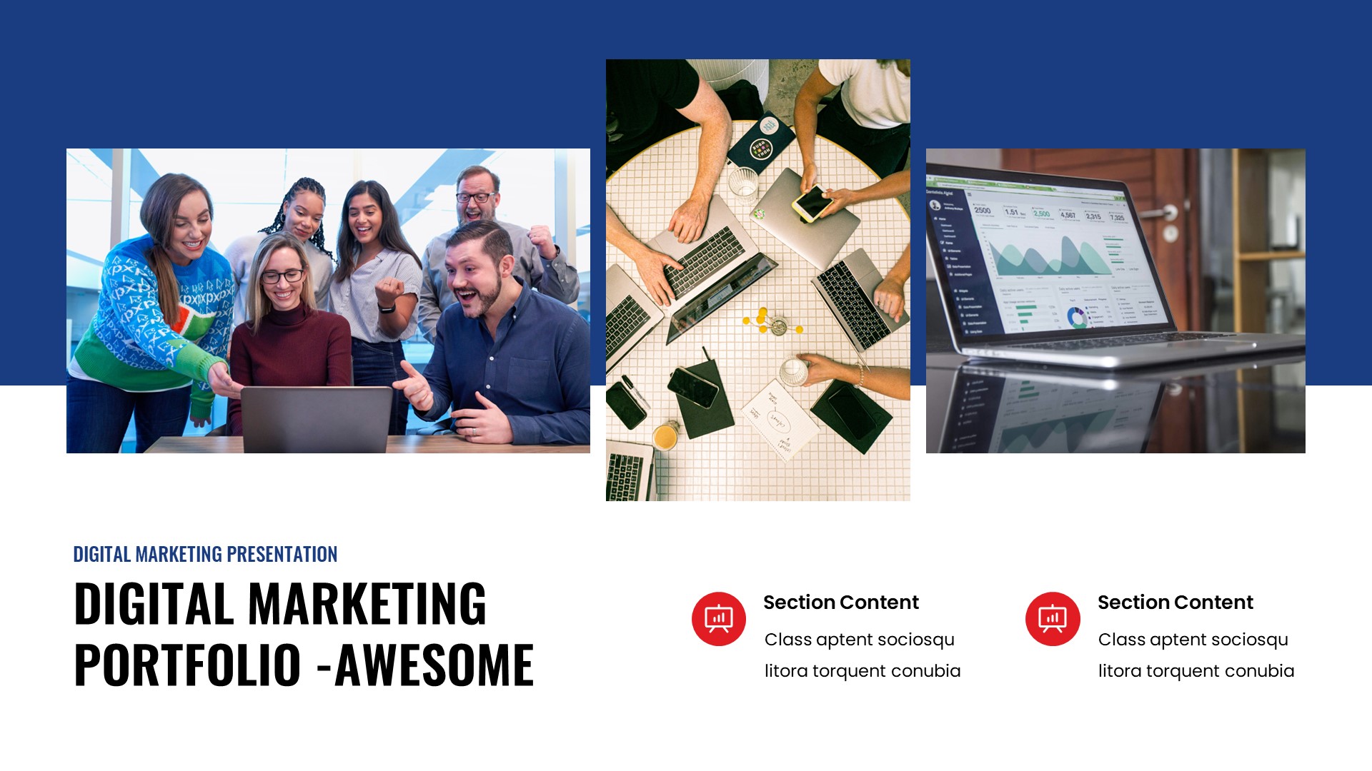 Advert - Digital Marketing Powerpoint Template, Presentation Templates