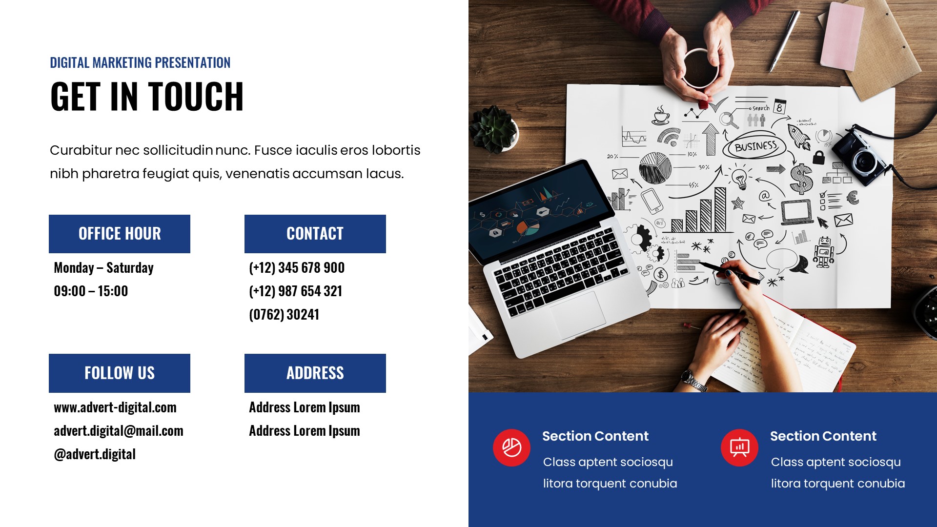 Advert - Digital Marketing Powerpoint Template, Presentation Templates