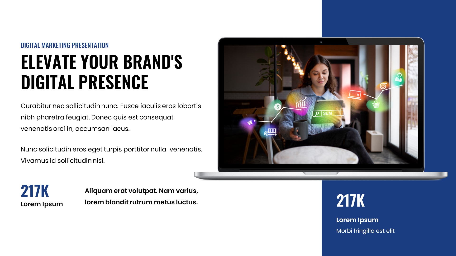 Advert - Digital Marketing Powerpoint Template, Presentation Templates