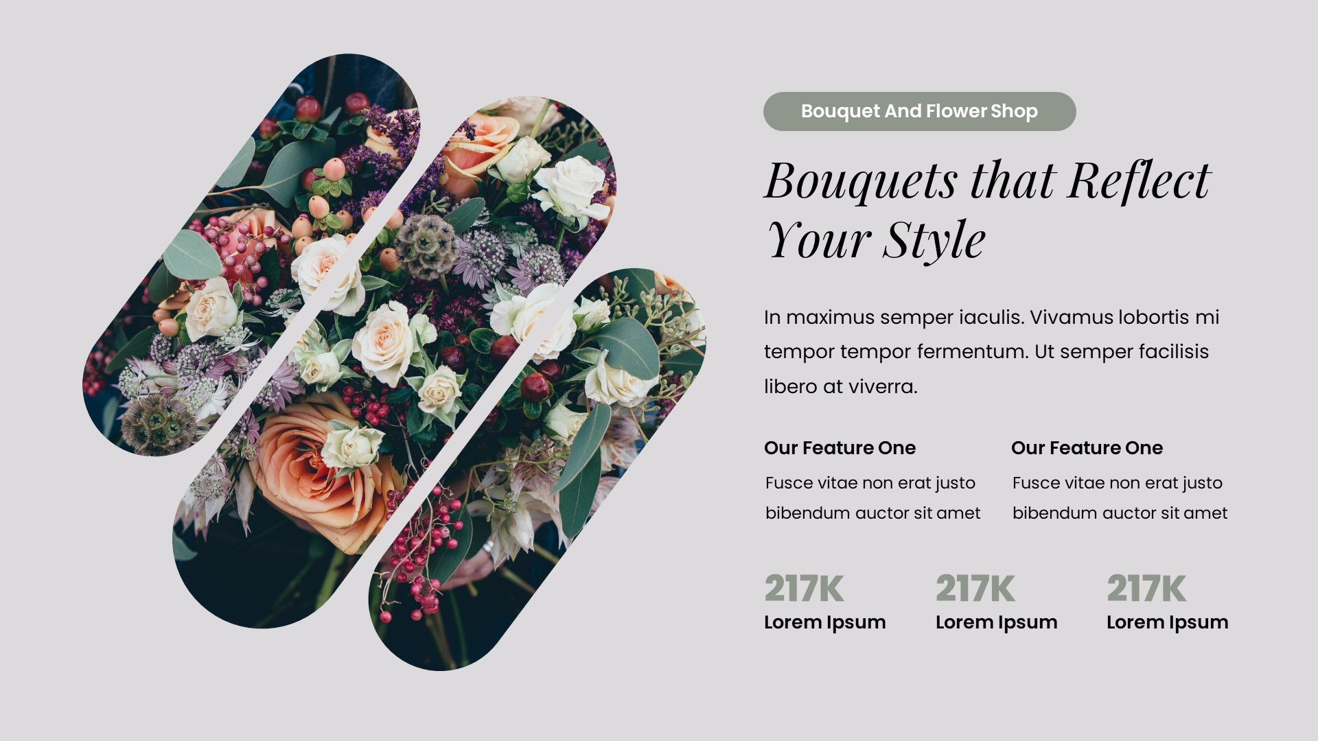 Bloom - Minimalist Flower Plant Google Slides Template, Presentation ...