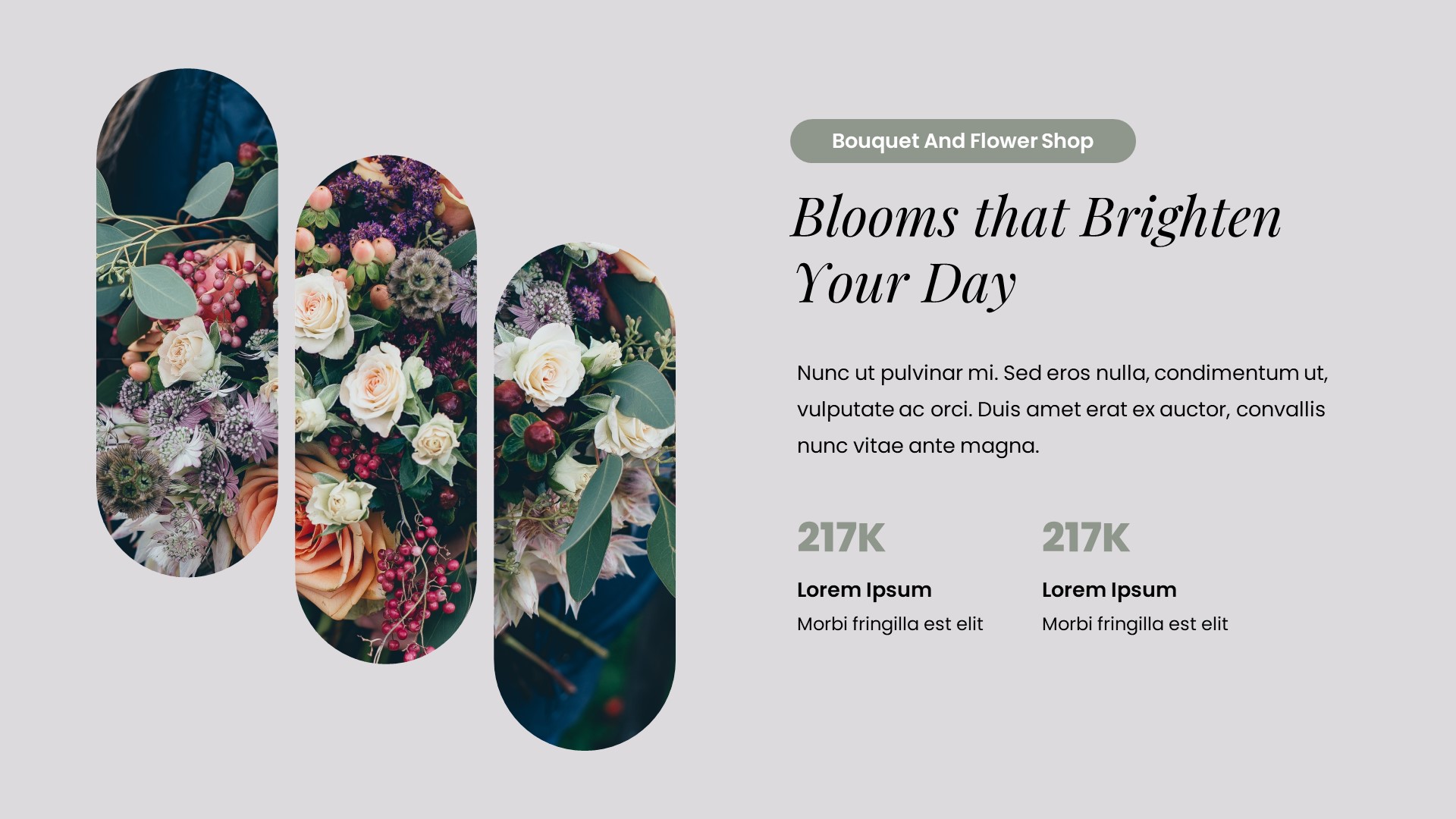 Bloom - Minimalist Flower Plant Google Slides Template, Presentation ...
