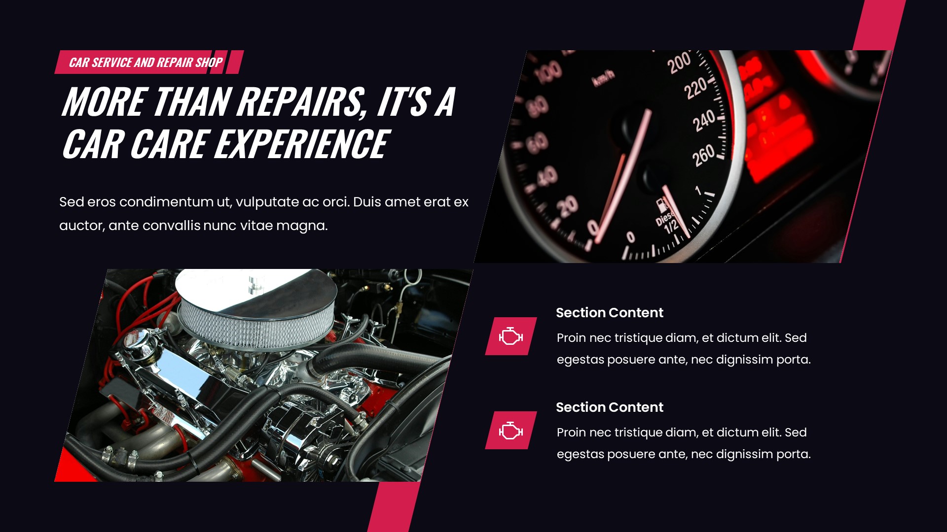 Carage - Cars Service and Repair Shop Powerpoint Template, Presentation ...