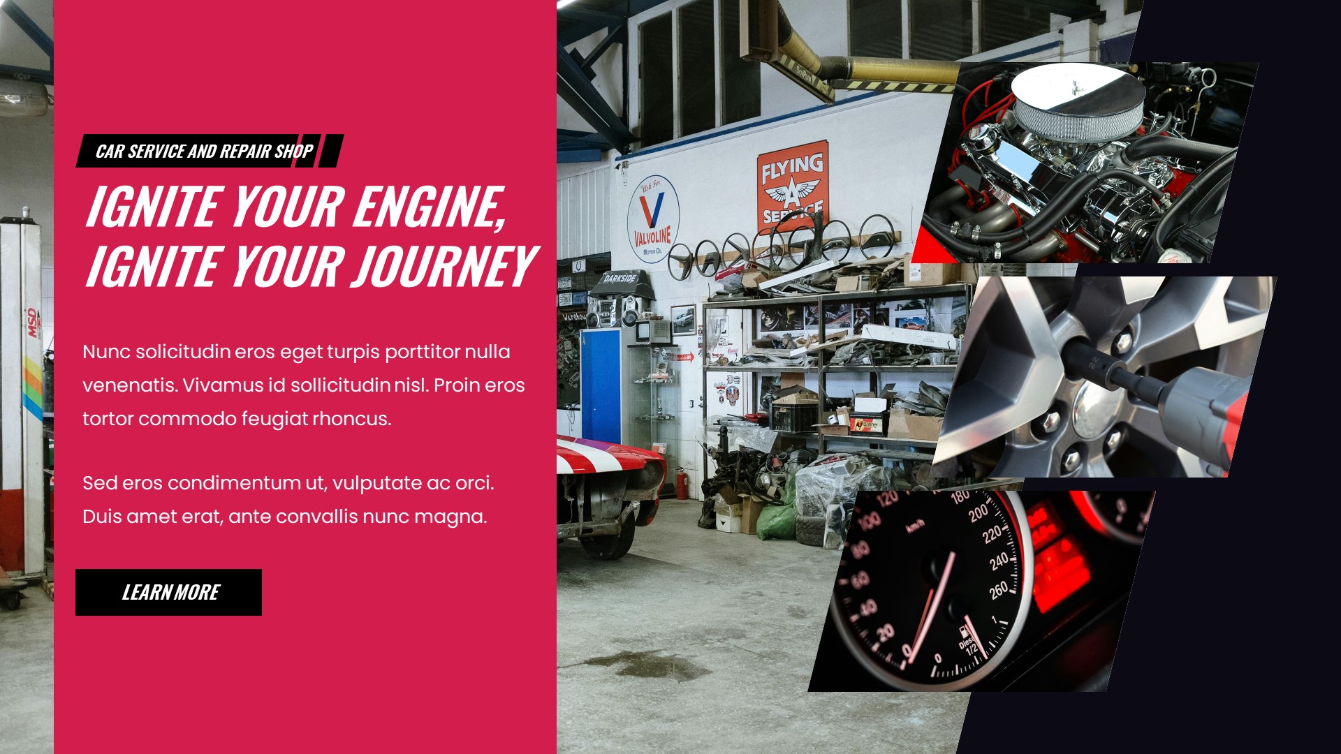 Carage - Cars Service and Repair Shop Powerpoint Template, Presentation ...