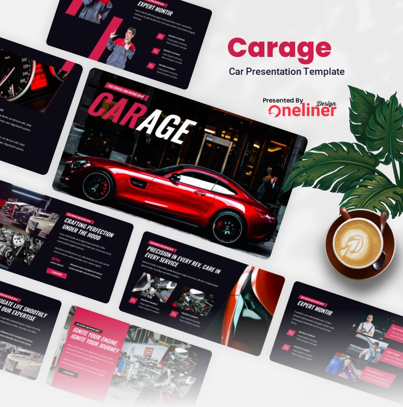 Carage - Cars Service and Repair Shop Powerpoint Template, Presentation ...