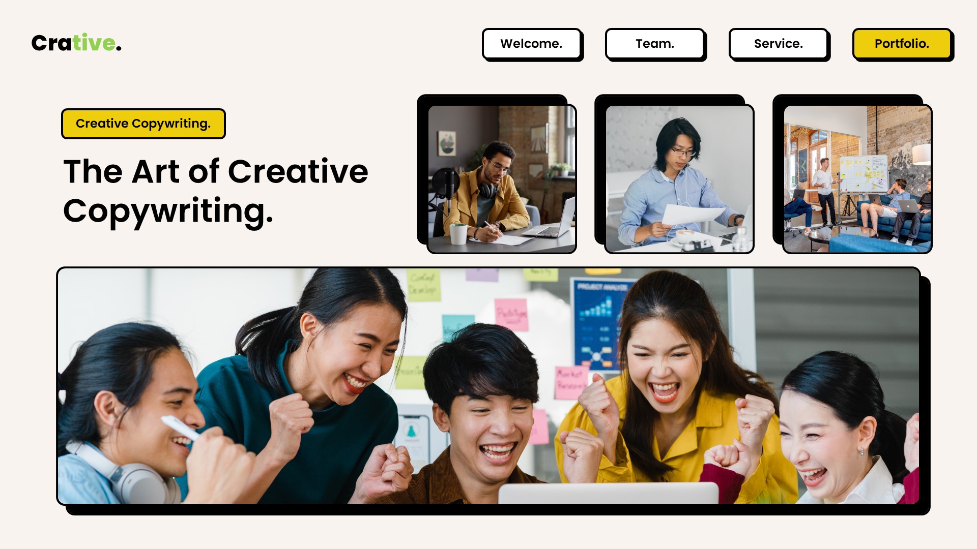 Crative - Learning Method Powerpoint Template, Presentation Templates