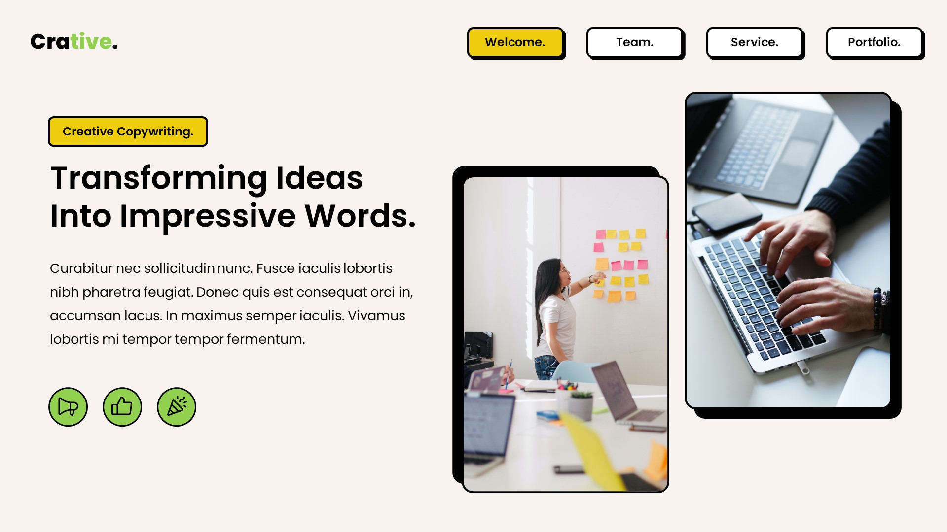 Crative - Learning Method Powerpoint Template, Presentation Templates