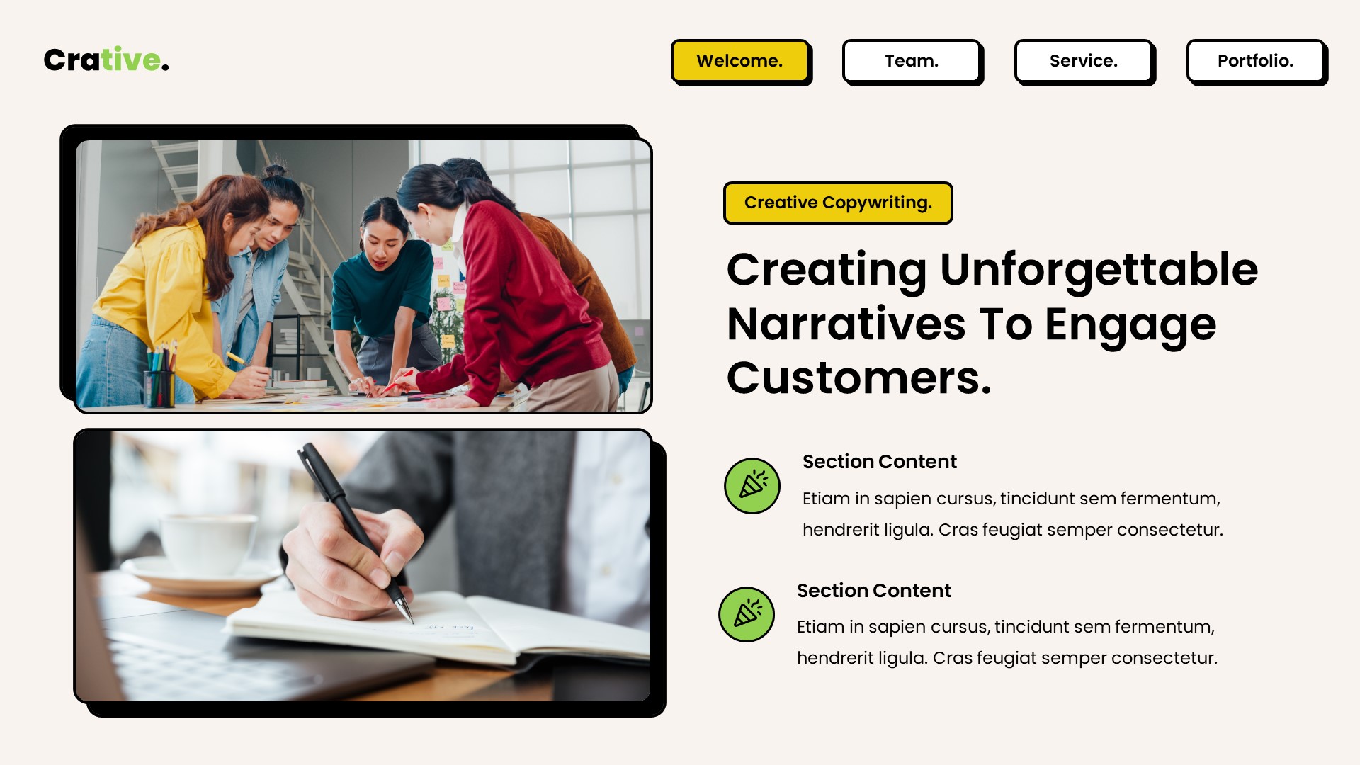 Crative - Learning Method Powerpoint Template, Presentation Templates