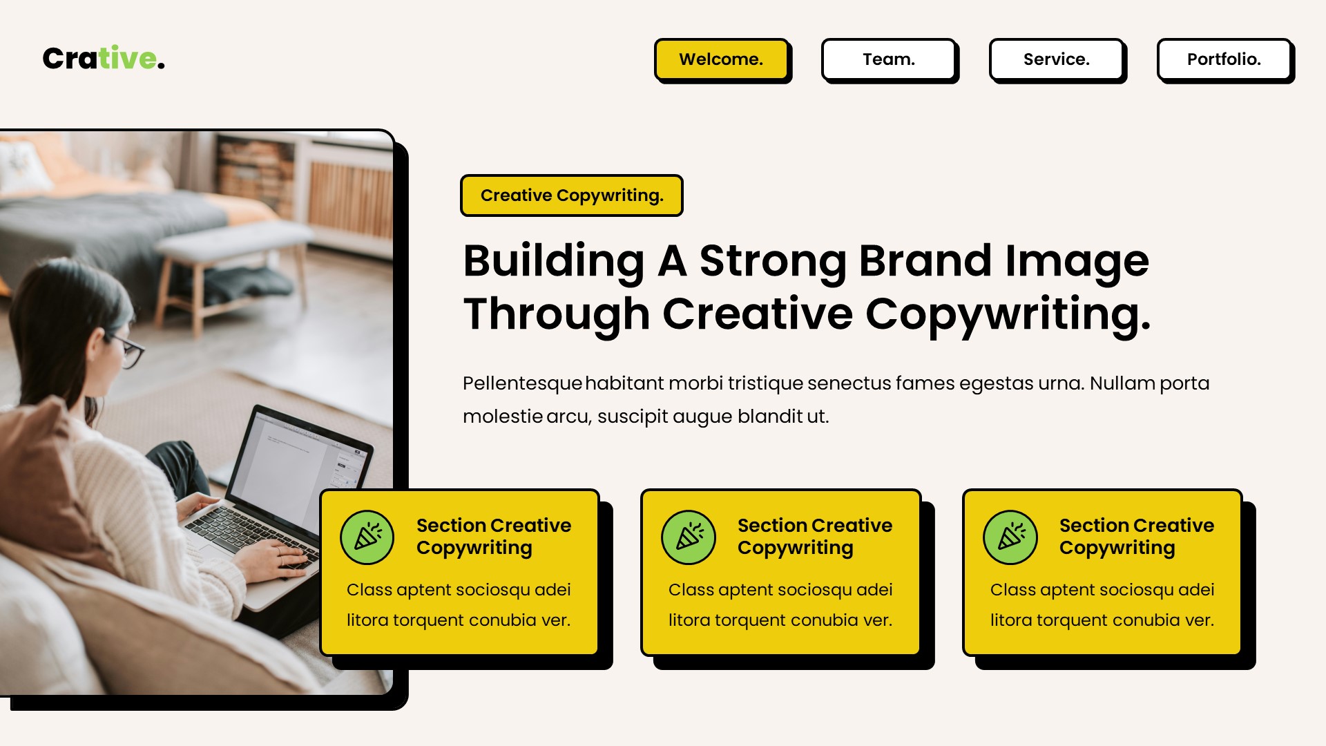 Crative - Learning Method Powerpoint Template, Presentation Templates