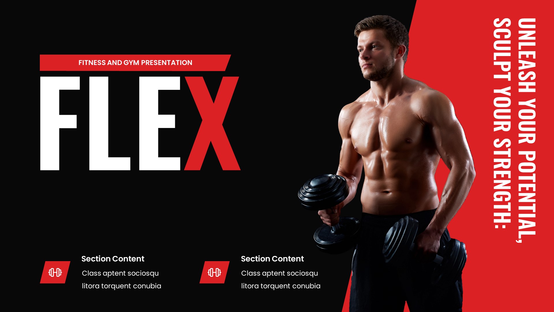 Flex - Gym & Fitness Powerpoint Template, Presentation Templates ...