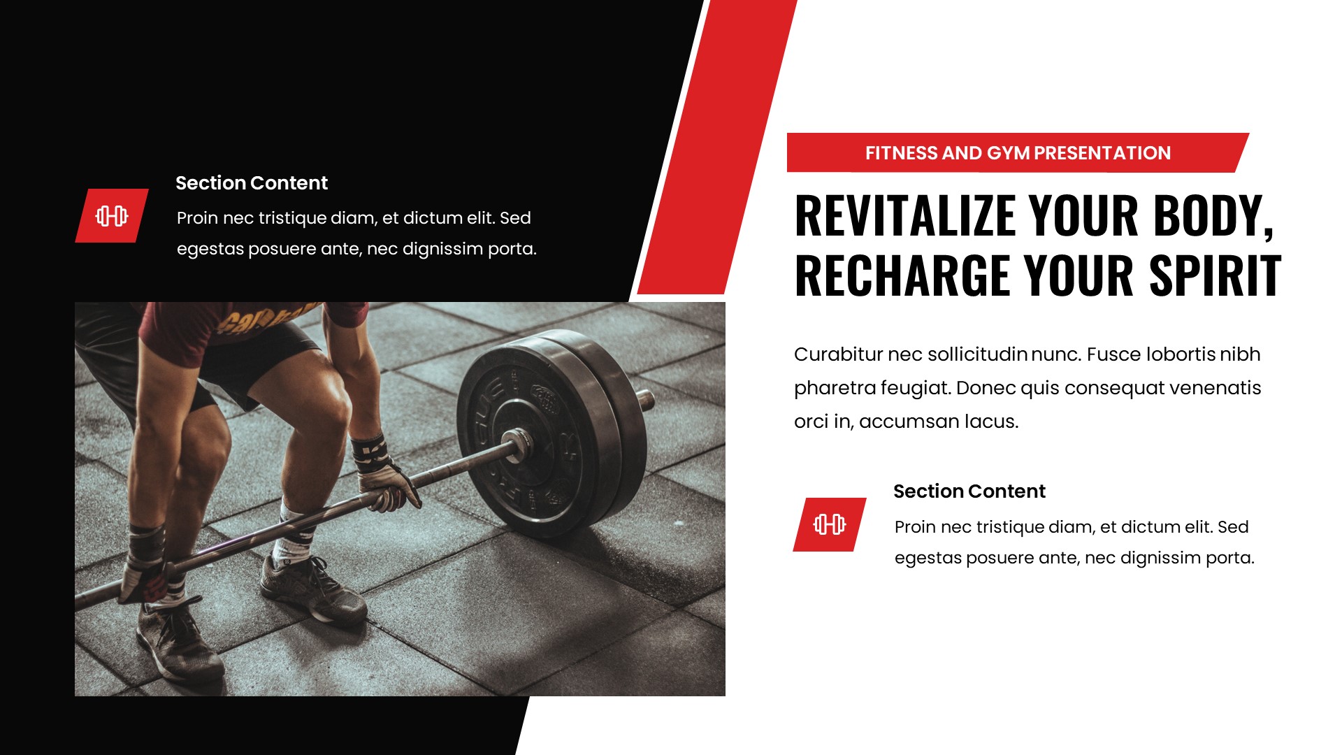 Flex - Gym & Fitness Powerpoint Template, Presentation Templates ...