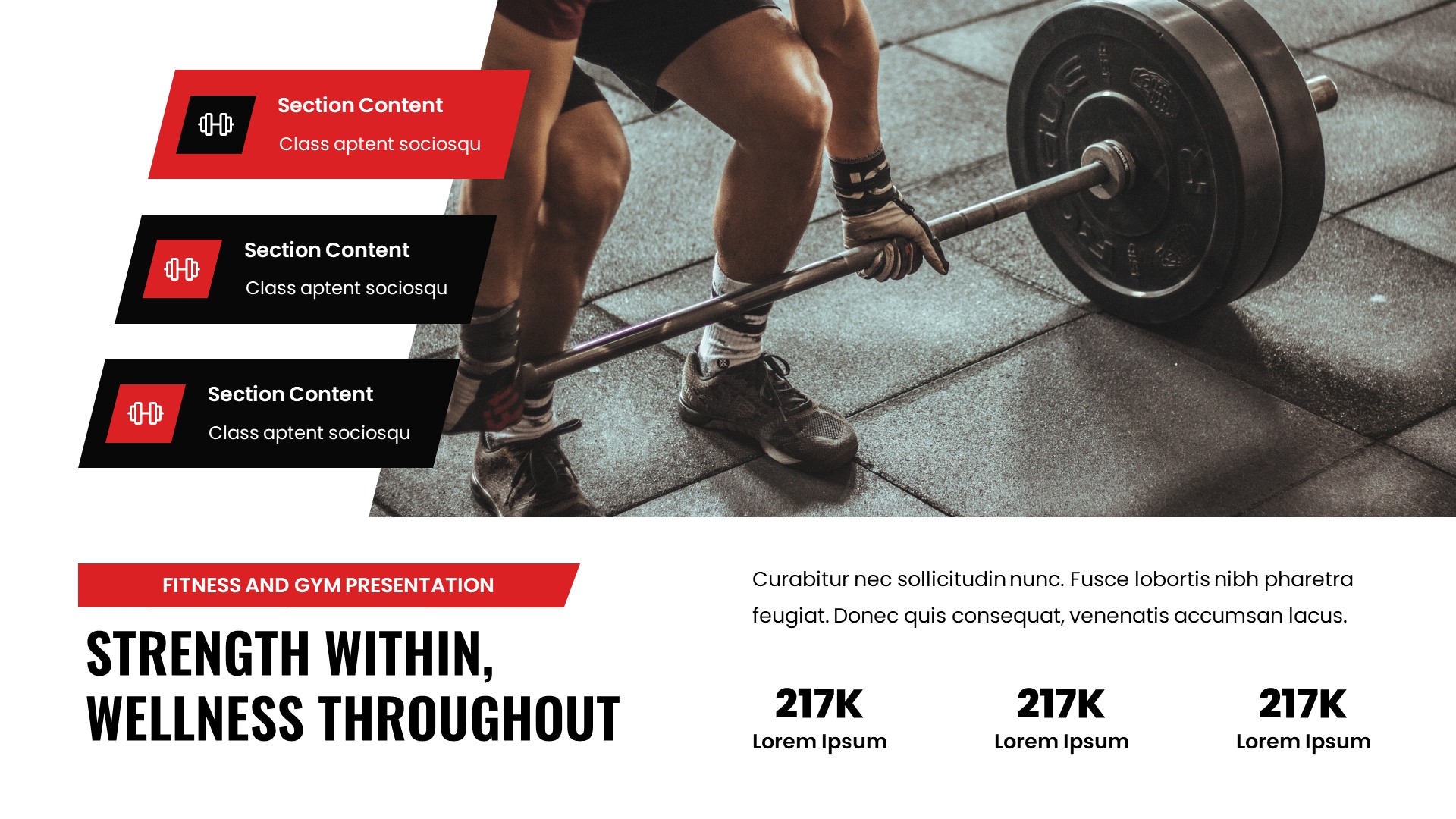 Flex - Gym & Fitness Powerpoint Template, Presentation Templates ...