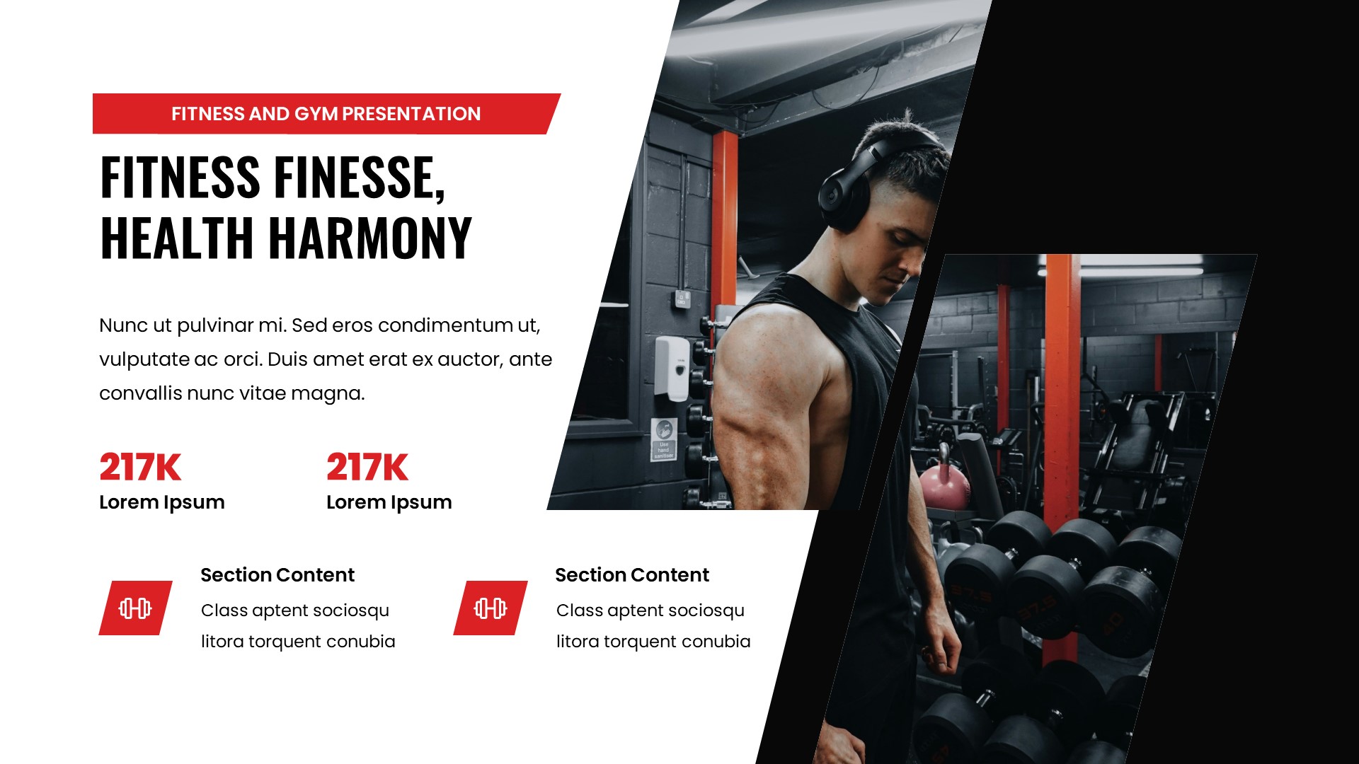 Flex - Gym & Fitness Powerpoint Template, Presentation Templates ...
