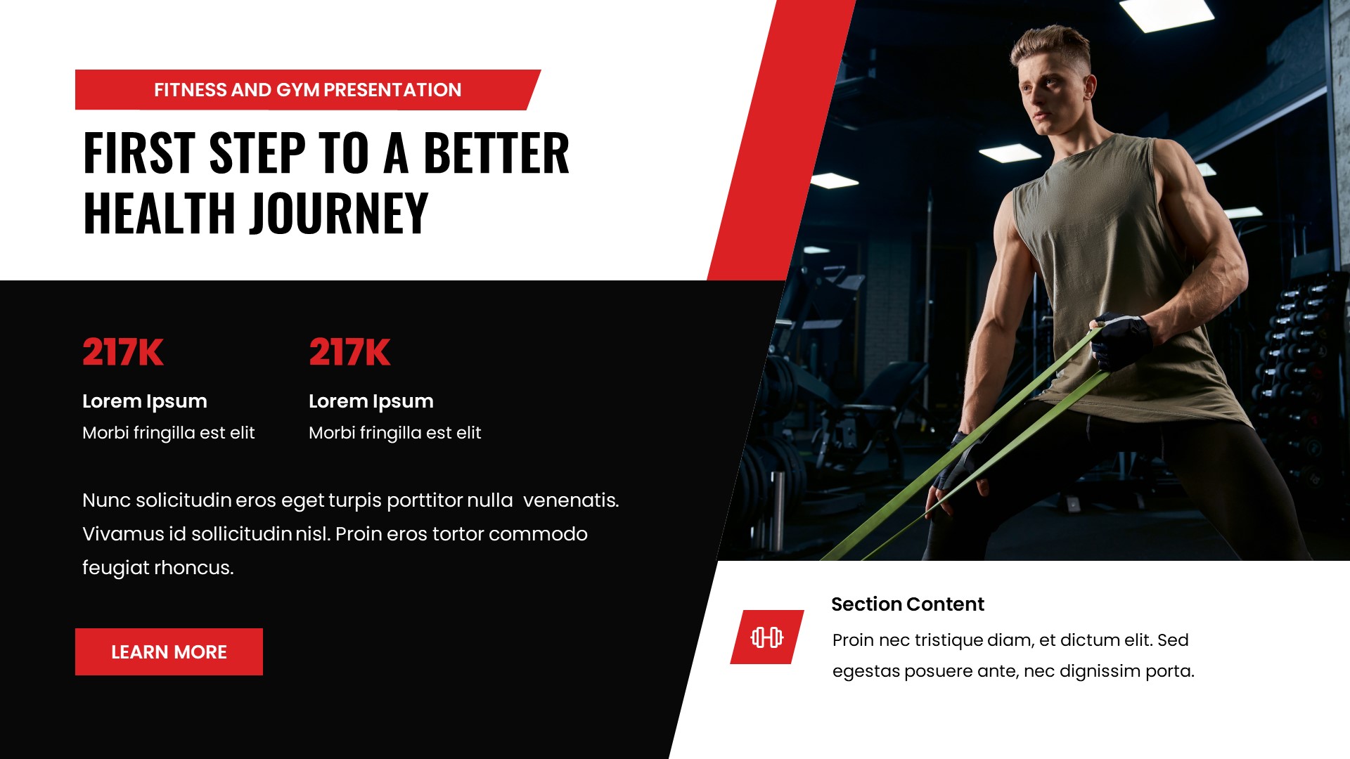 Flex - Gym & Fitness Powerpoint Template, Presentation Templates ...