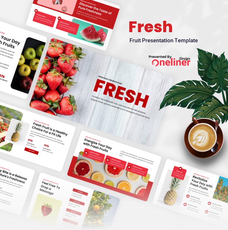 Fresh Fruit Powerpoint Template, Presentation Templates | GraphicRiver