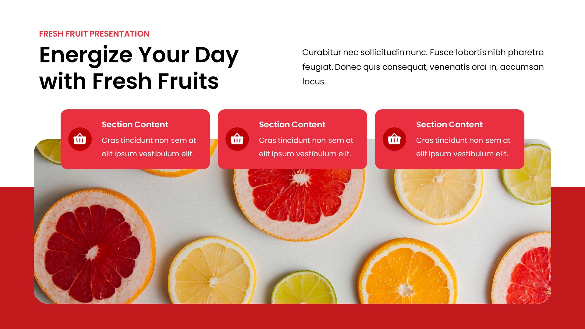 Fresh Fruit Google Slides Template, Presentation Templates | GraphicRiver